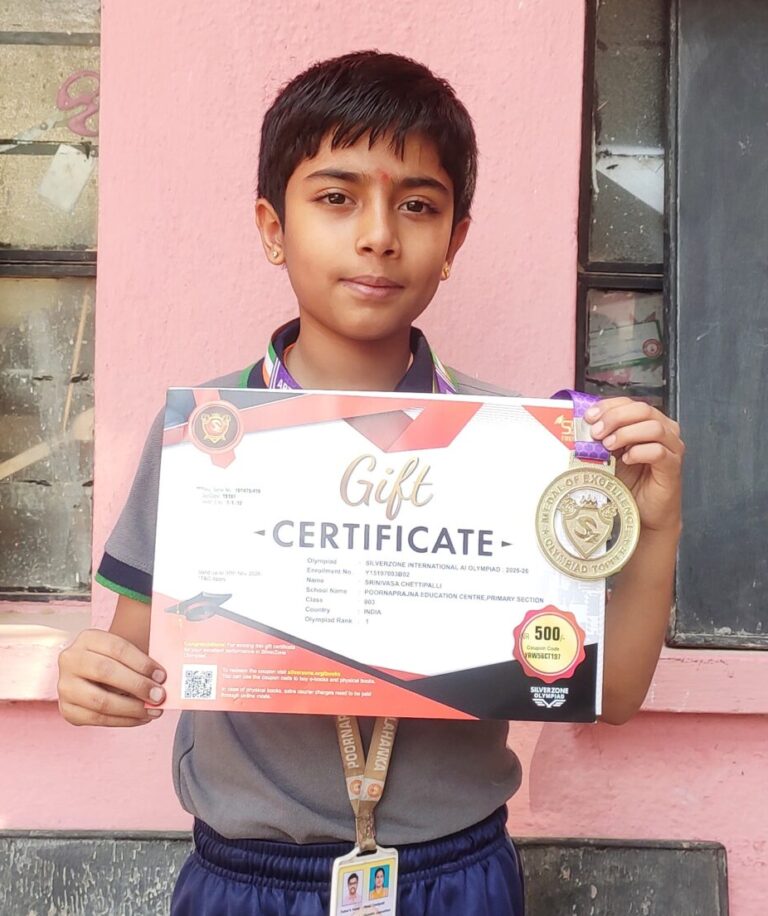 Results of Silverzone Olympiad Examination 2025-26 - Level 1 ...